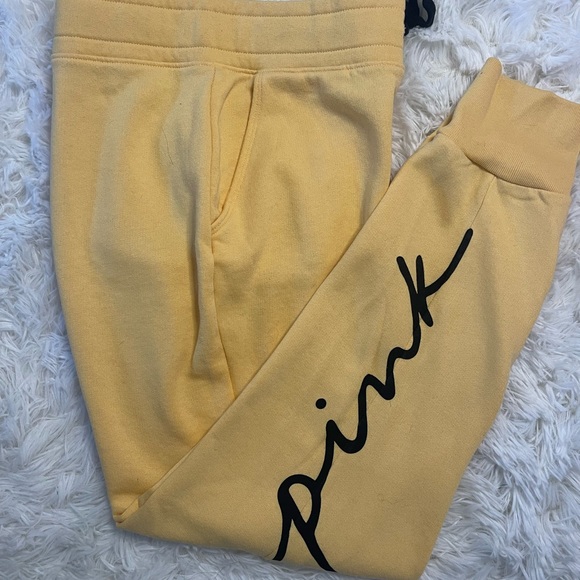 PINK Victoria's Secret | Pants & Jumpsuits | Vs Pink Script Logo Campus ...